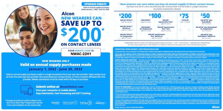 Printable Alcon Rebate Form 2025 - Free Printable Forms