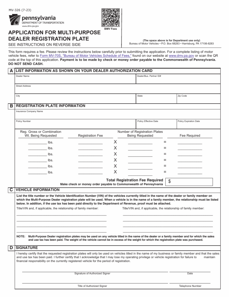 Pennsylvania Registration Form Printable - Free Printable Forms