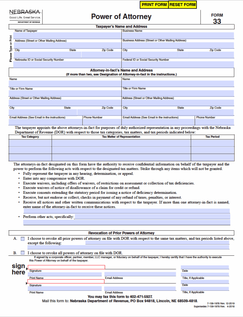 Printable Nebraska State Income Tax Forms - Free Printable Forms
