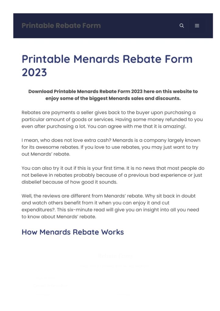 Printable Scotts Rebate Form - Free Printable Forms