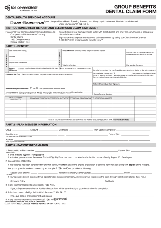 Printable Ada Dental Claim Form 2024 - Free Printable Forms
