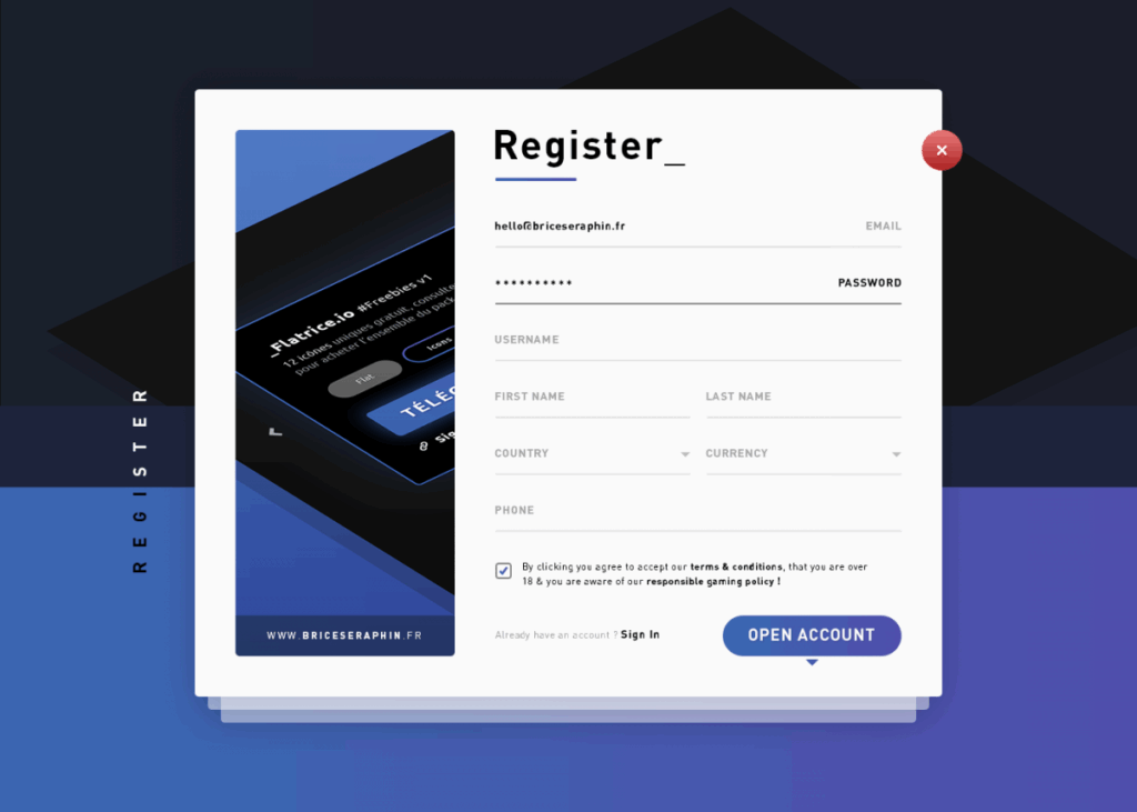 Psd Printable Registration Form - Free Printable Forms